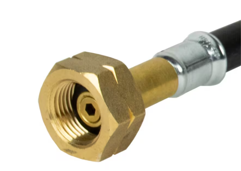 0.89m Butane Nut (Irish F-Valve) x W20 Caravan Gas Hose Pigtail – LPGJets