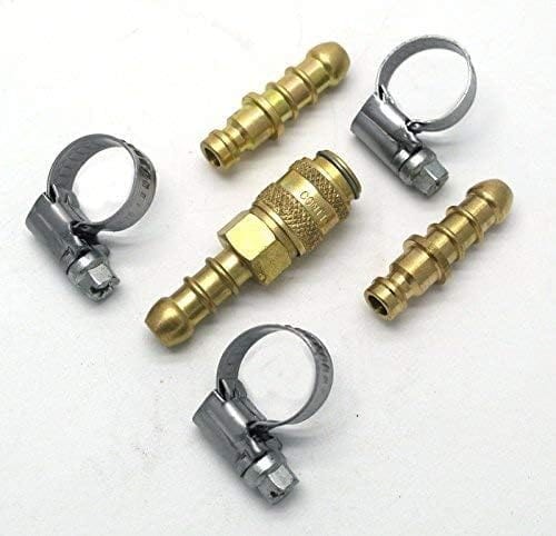 Quick Release Gas Fitting for propane/butane Hose with extra nozzle an ...