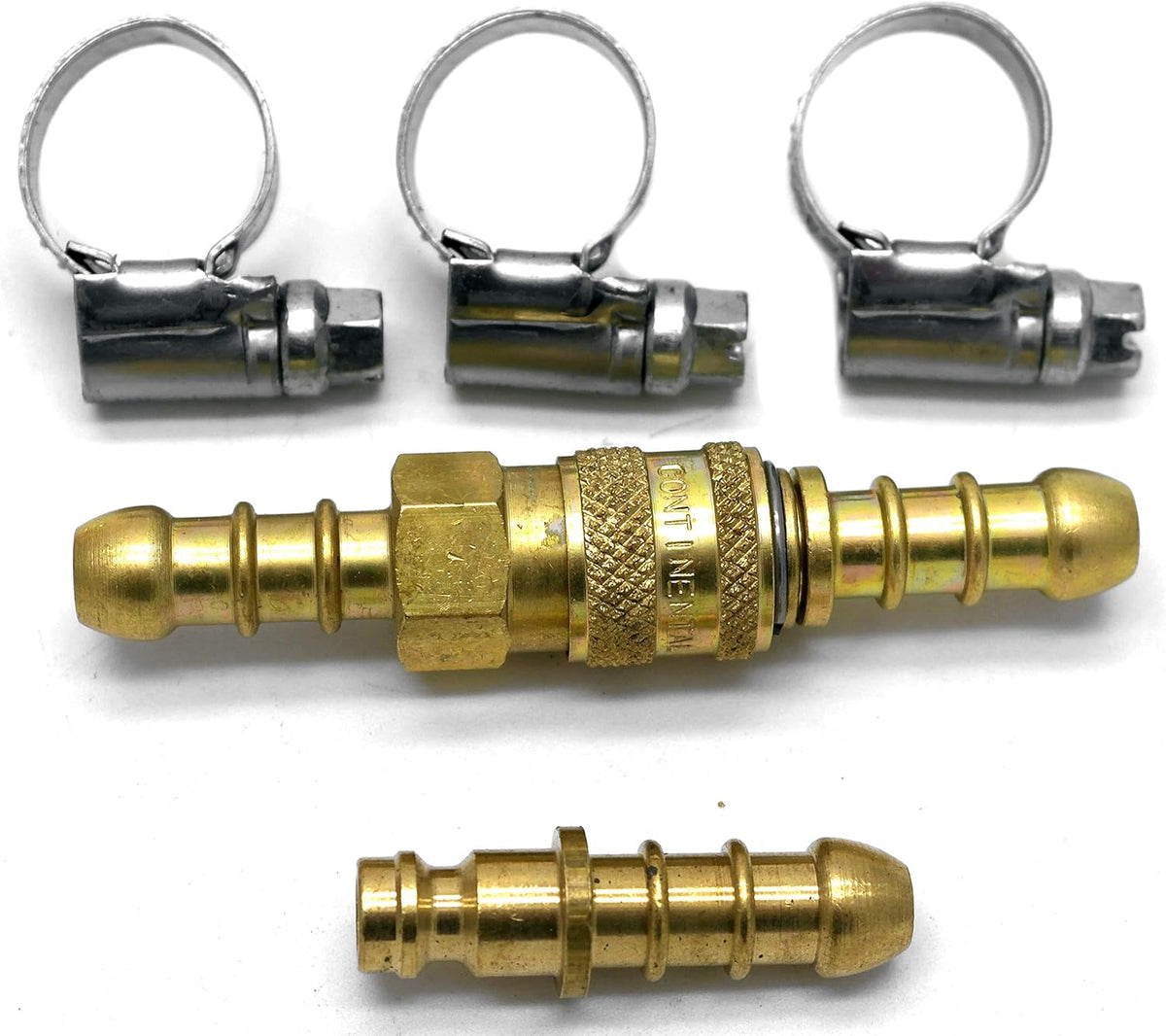 Quick Release Gas Fitting for propane/butane Hose with extra nozzle an ...