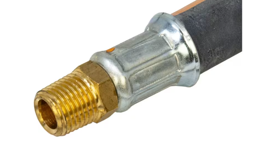 20" (0.5m) Propane Gas Pigtail - Non Return Valve POL x 1/4" BSP Male ...