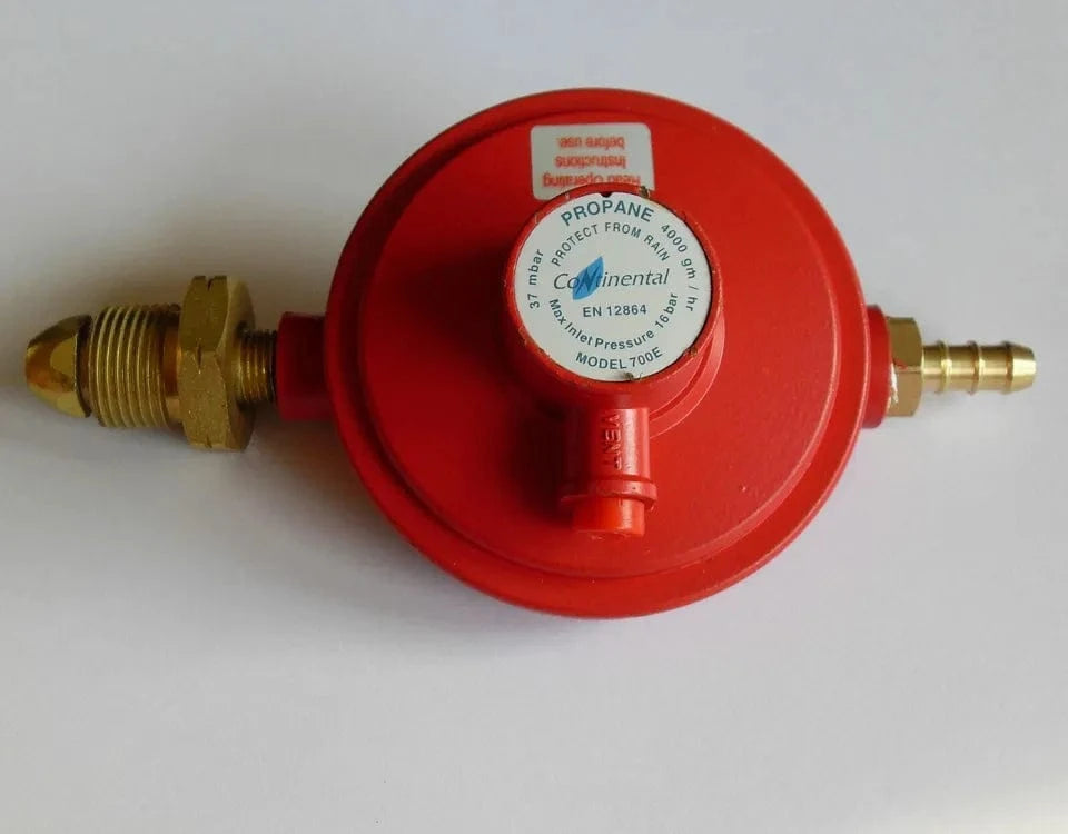 LPG Propane Gas Regulator, 4KG per hr 37mbar, with 8mm hose connection ...