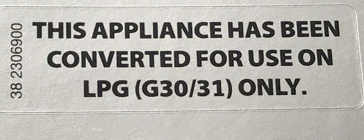 LPG Conversion Adhesive Label Sticker for LPG Propane Butane G30 G31 ...