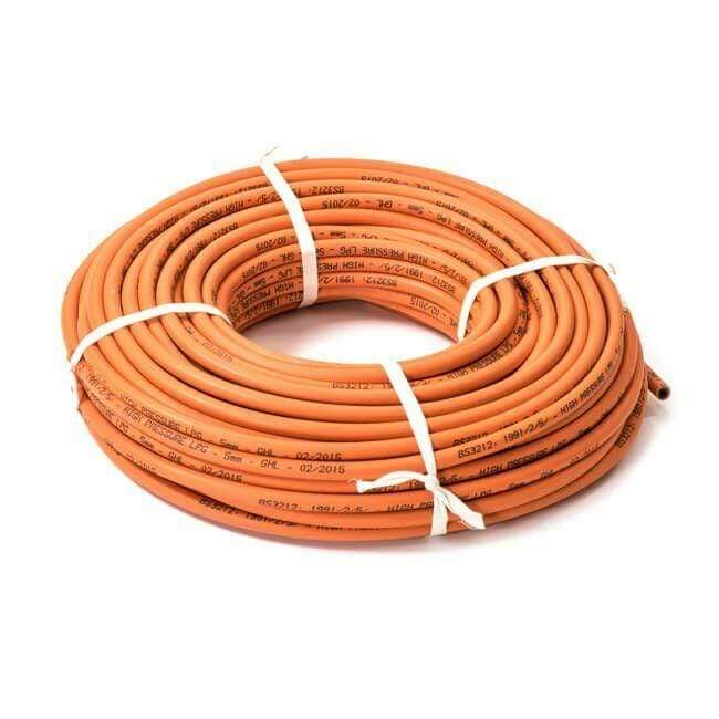 High Pressure 8MM Reinforced LPG Orange Rubber Gas Hose Pipe – LPGJets