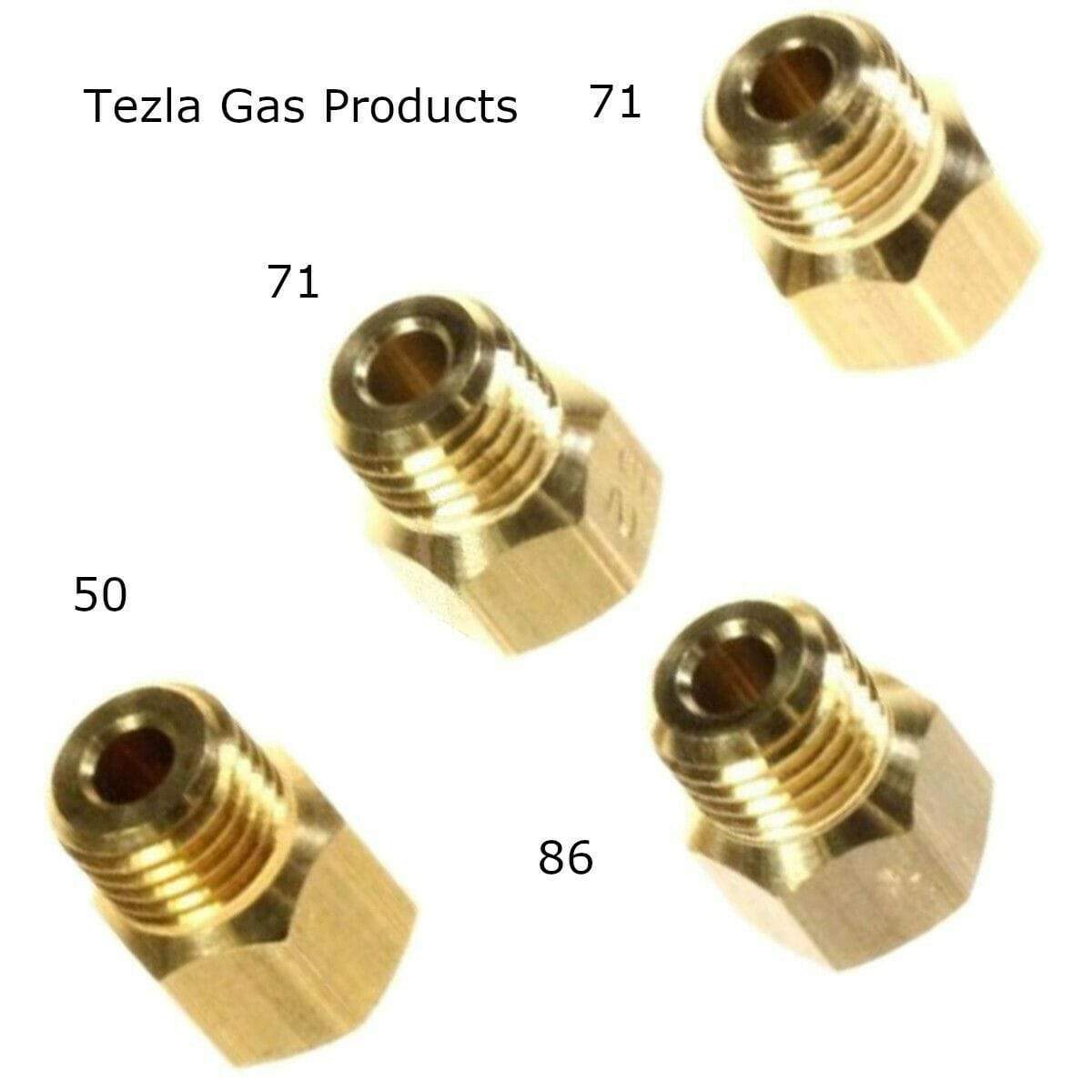 LPG Gas Jet Set - 4 Burner Hob Injector Propane Nozzle Conversion Kit ...