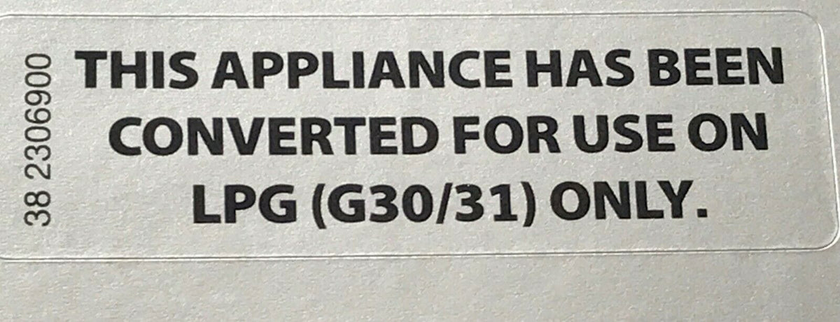 LPG Conversion Adhesive Label Sticker for LPG Propane Butane G30 G31 ...