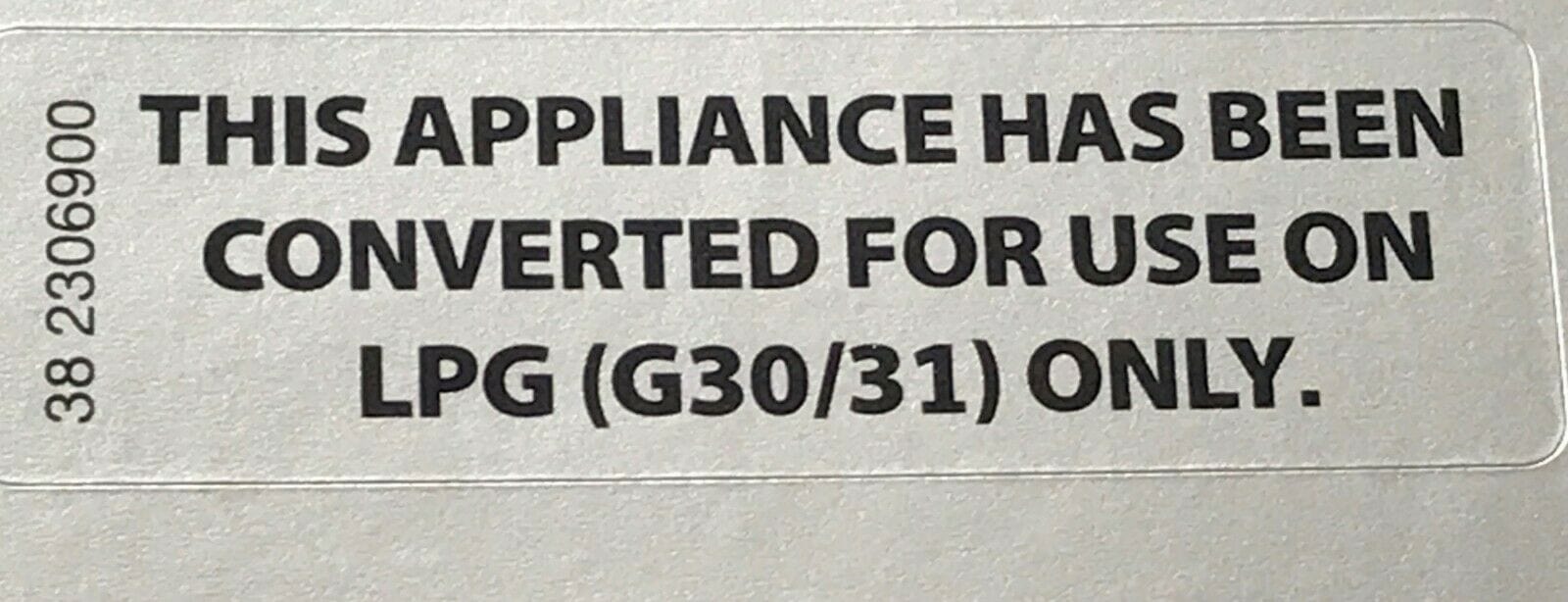LPG Conversion Adhesive Label Sticker for LPG Propane Butane G30 G31 ...